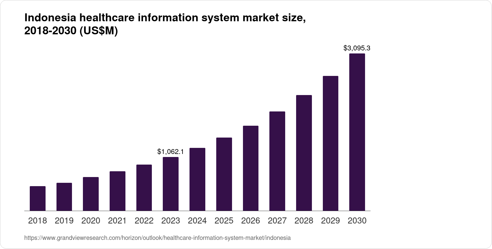 Indonesia Healthcare Information System Market Size & Outlook, 2030