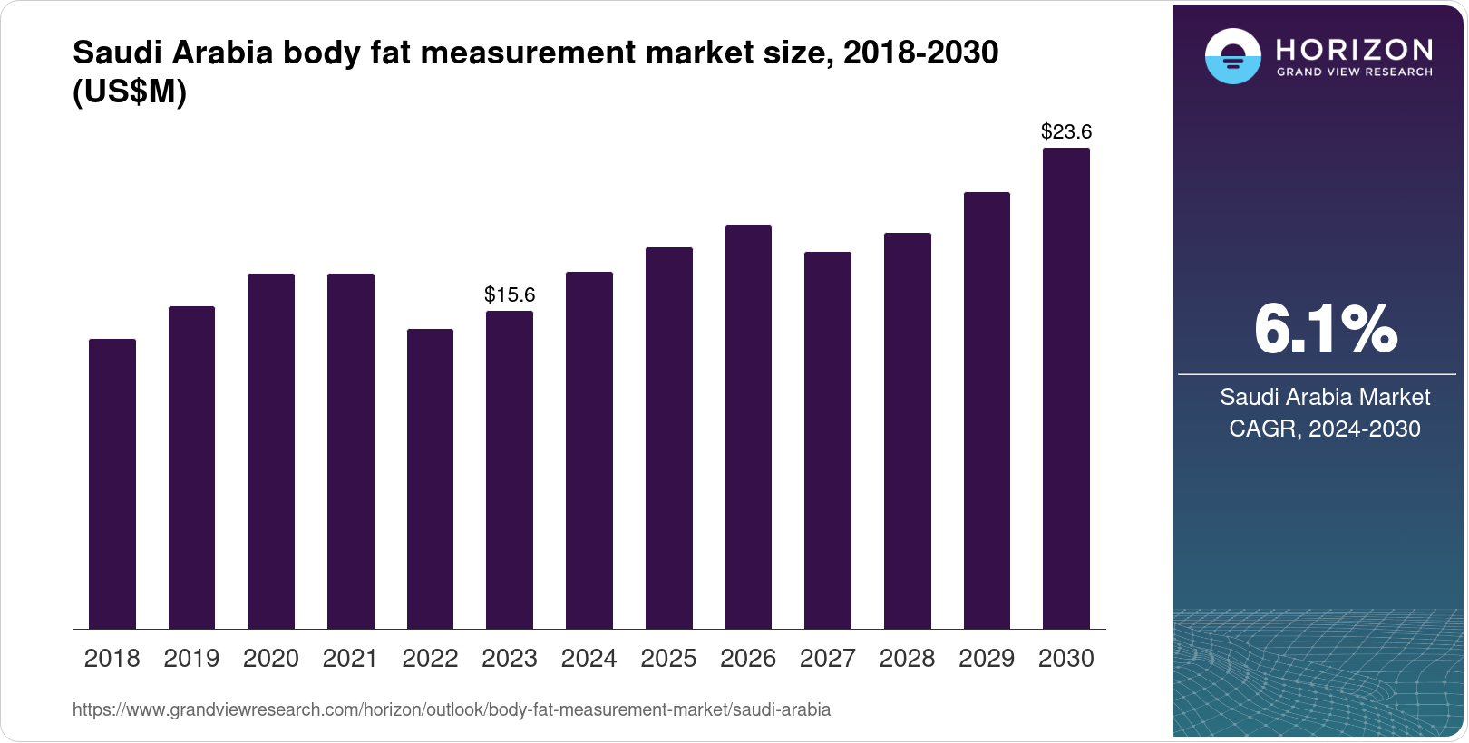 Saudi Arabia Body Fat Measurement Market Size & Outlook, 2030