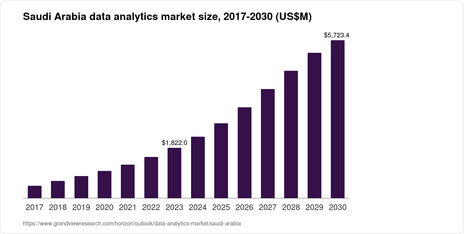 Saudi Arabia Data Analytics Market Size & Outlook, 2030