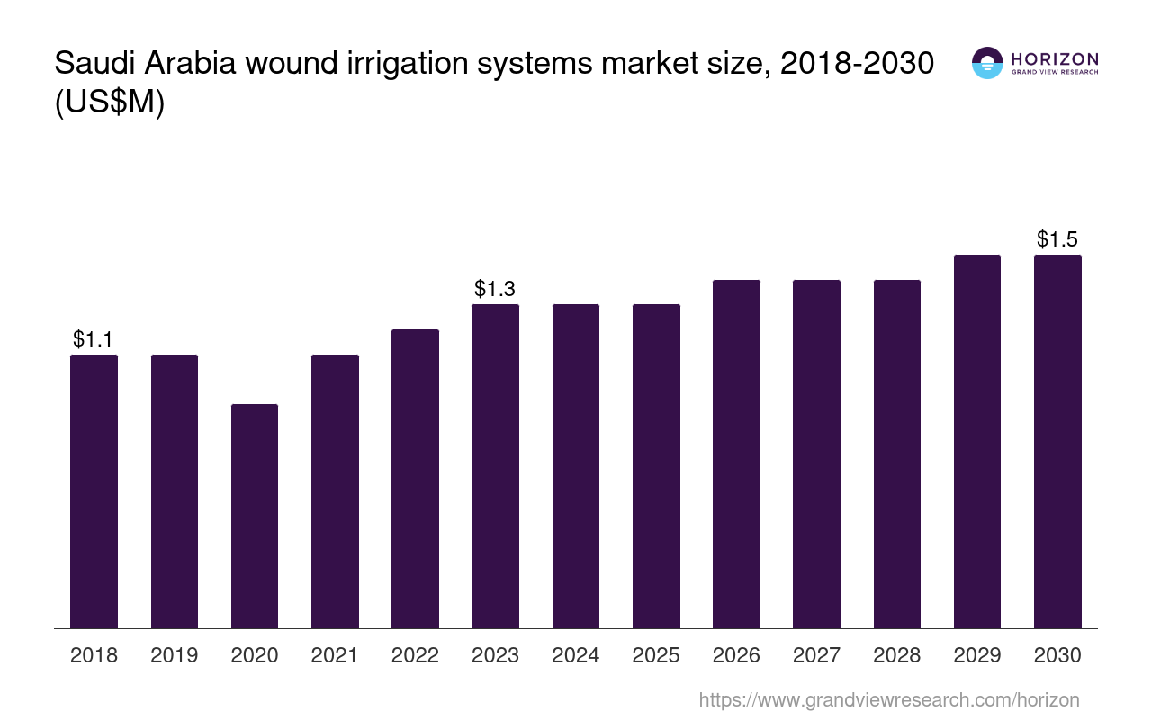 Saudi Arabia Wound Irrigation Systems Market Size & Outlook, 2030