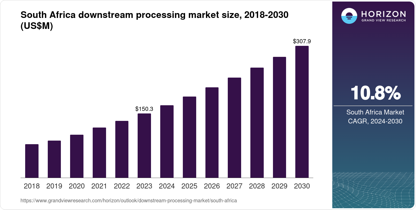 South Africa Downstream Processing Market Size & Outlook, 2030