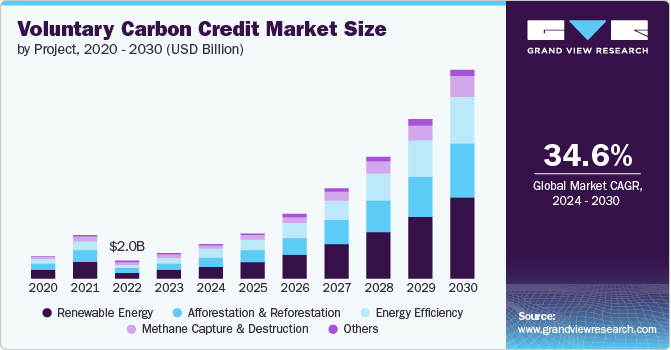 Voluntary Carbon Credit Market Size And Share Report, 2030